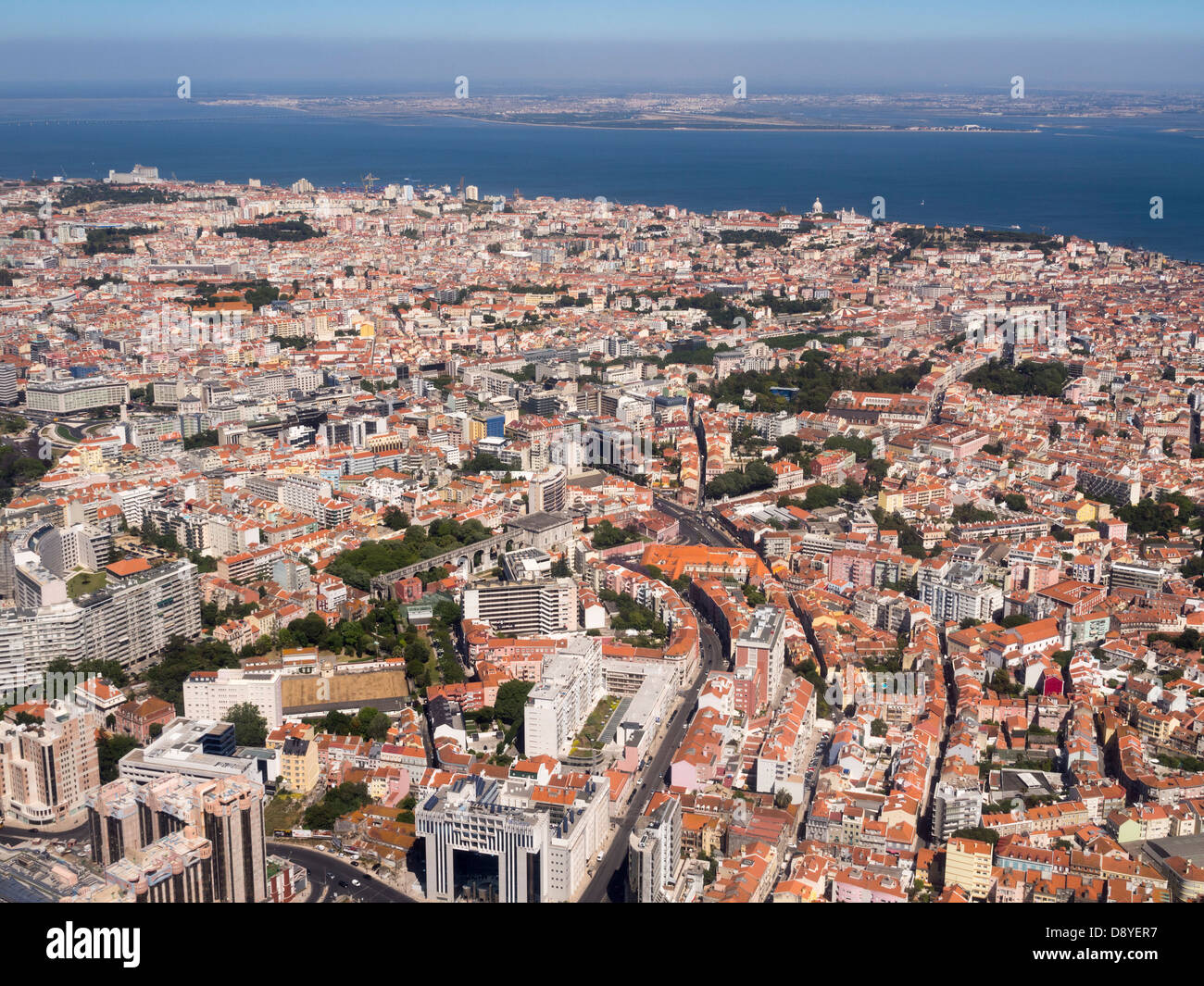 Aerial view of Lisbon, Portugal, Europe Stock Photo - Alamy