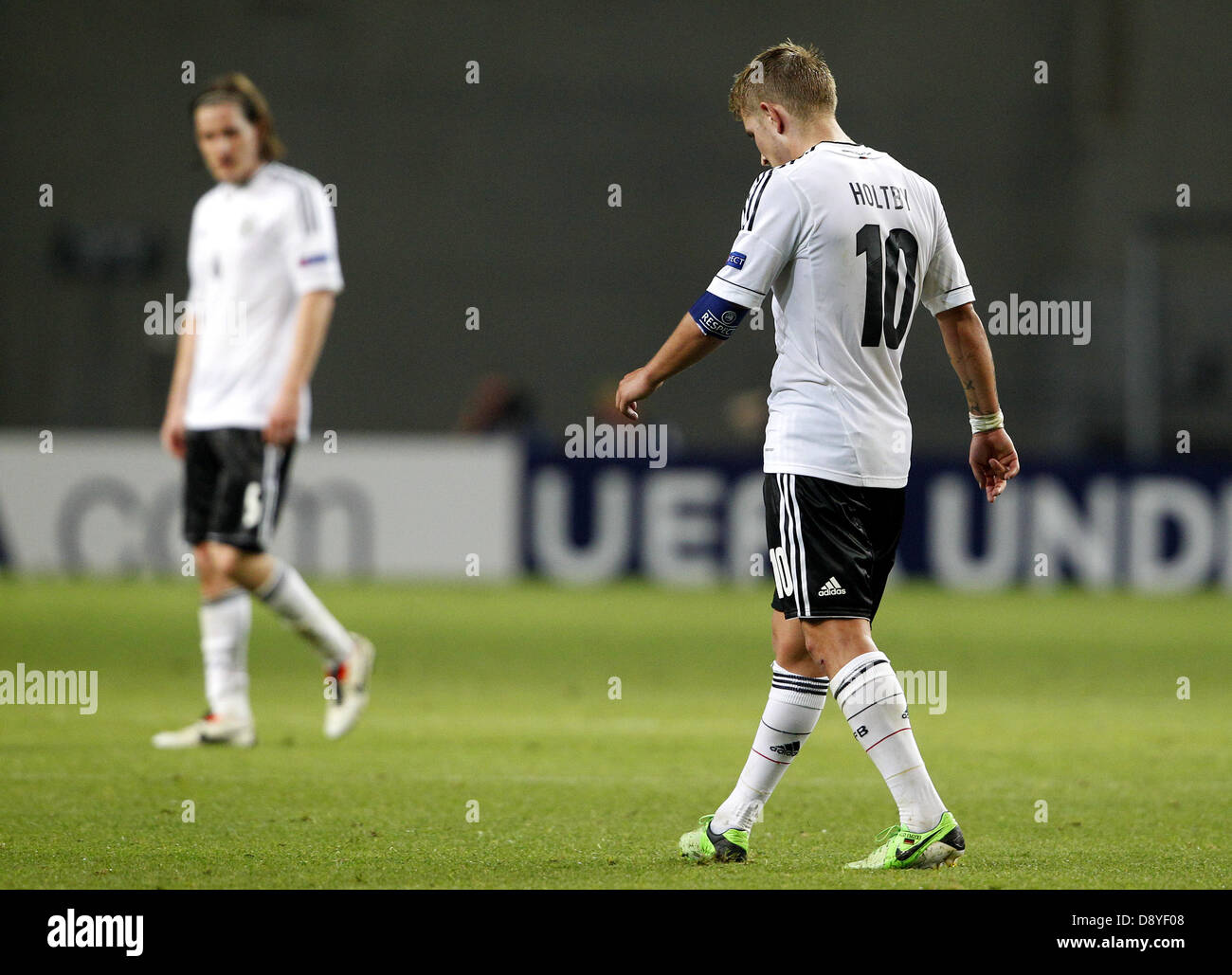 Lewis Holtby (R) and Sebastian Rudy of Germany react during the UEFA ...