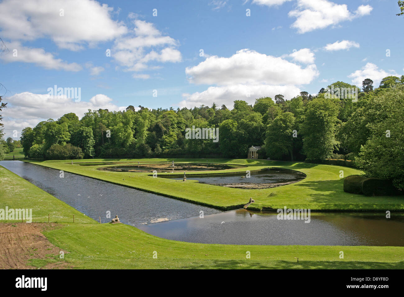 Fountains abbey and studley royal water gardens hi-res stock ...