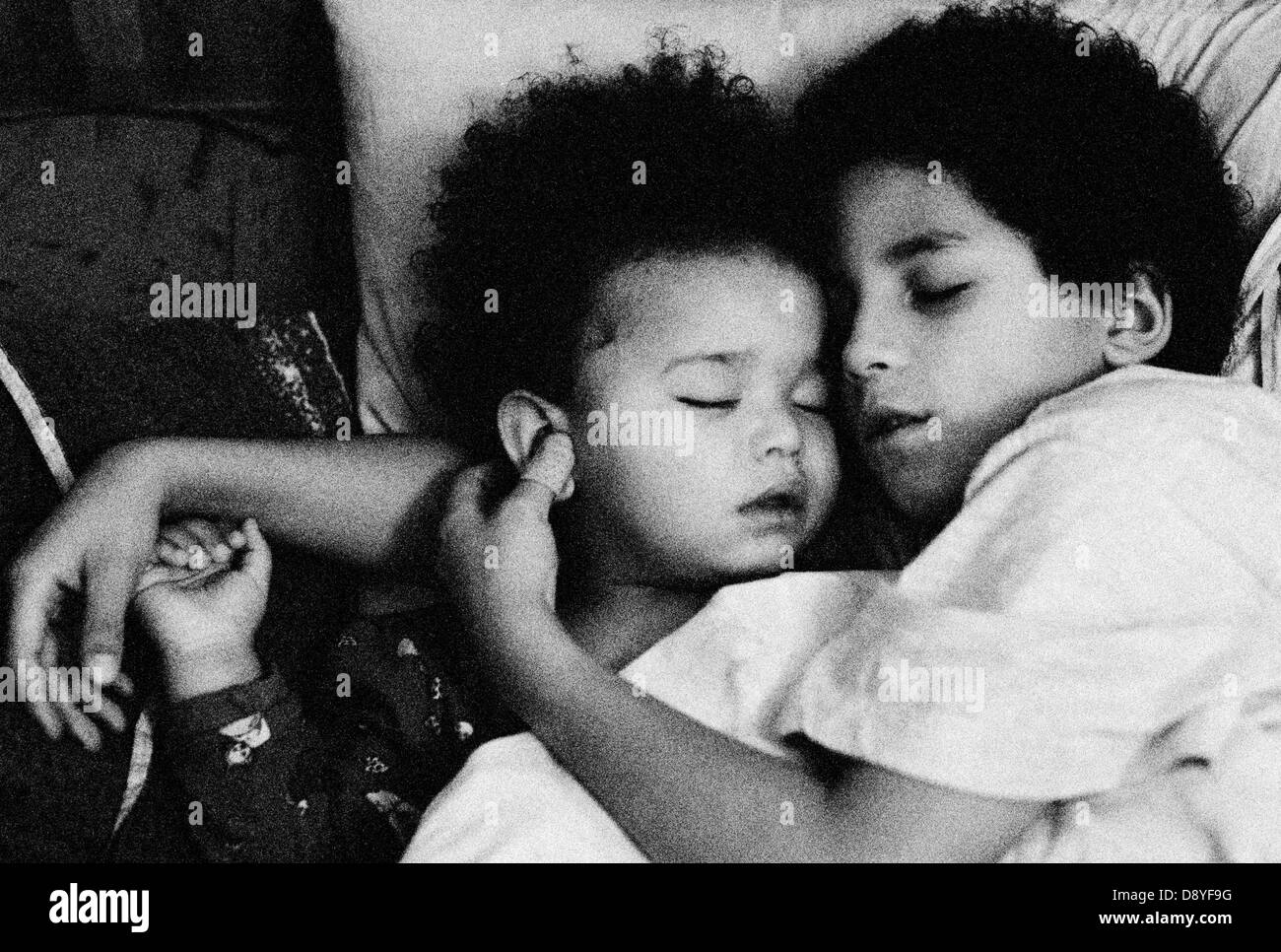 Two boys sleeping Stock Photo - Alamy
