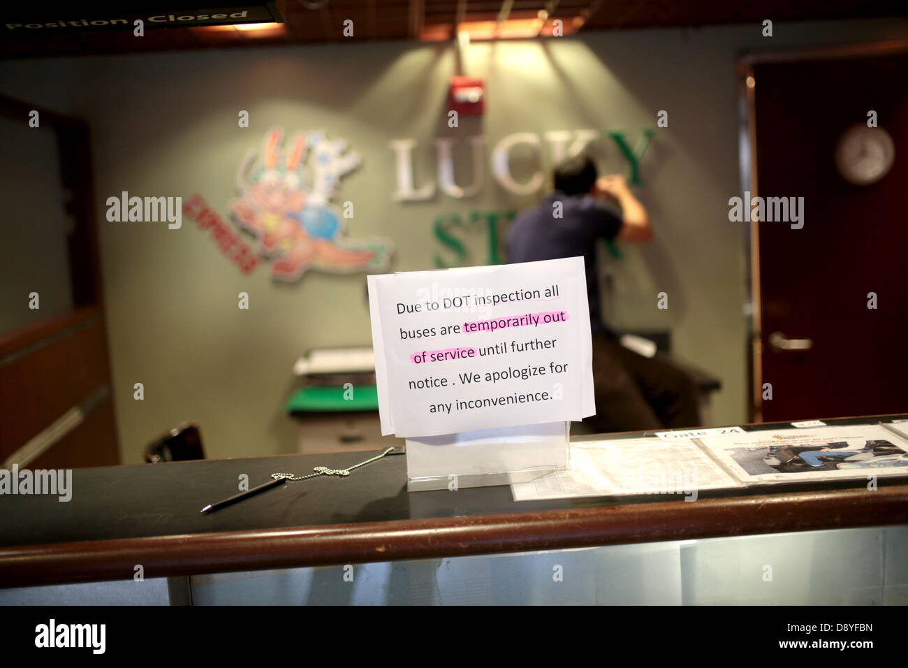 Boston bus stop sign hi-res stock photography and images - Alamy