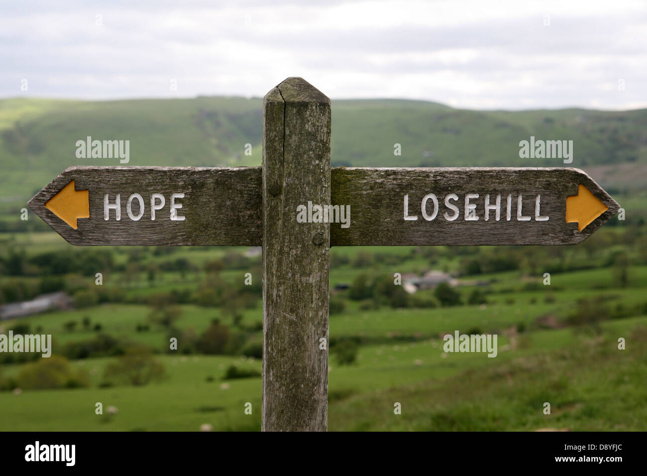 Derbyshire Peak District Castleton Stock Photo - Alamy