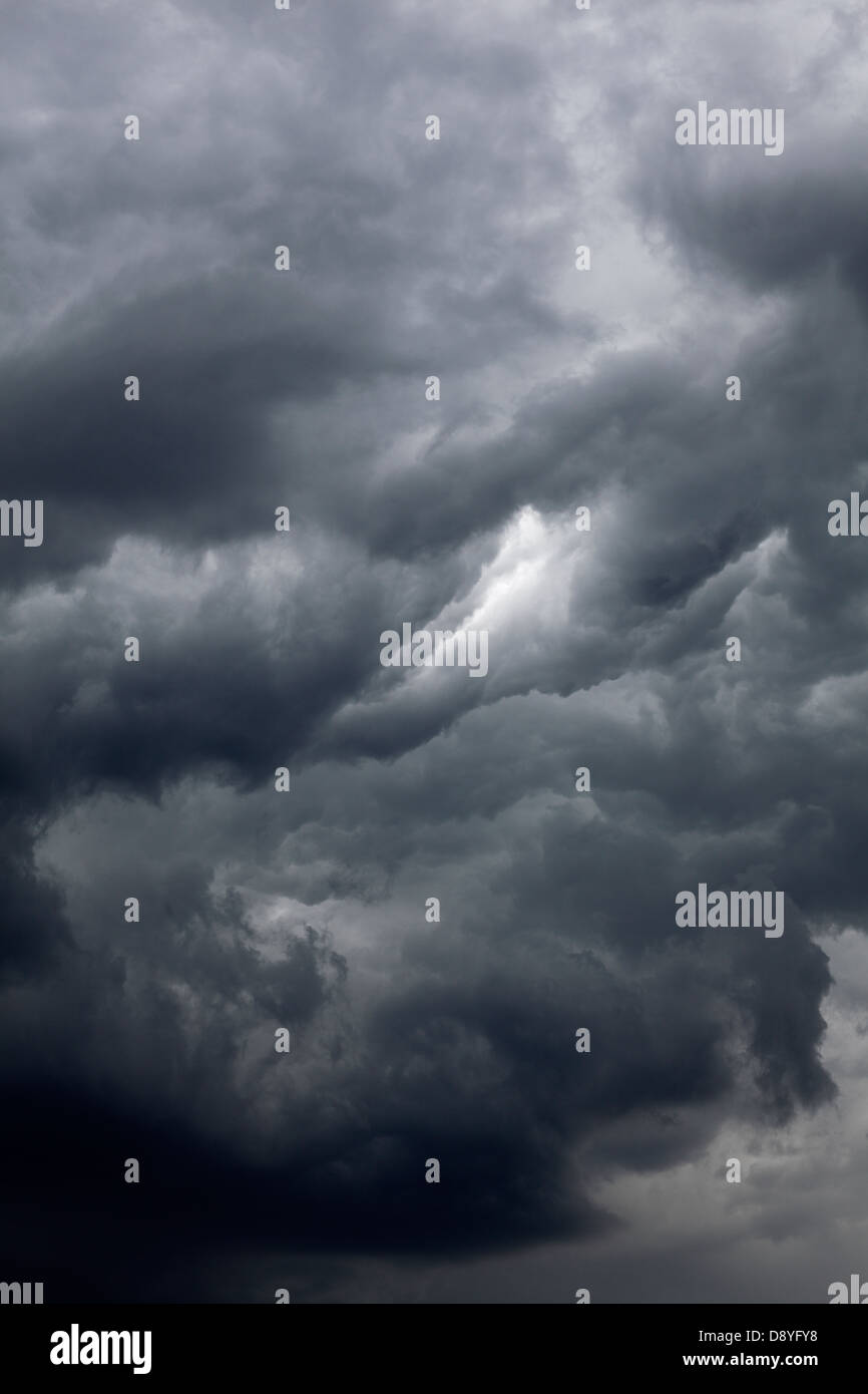 Twisting convoluted group of clouds in a squall line Stock Photo - Alamy