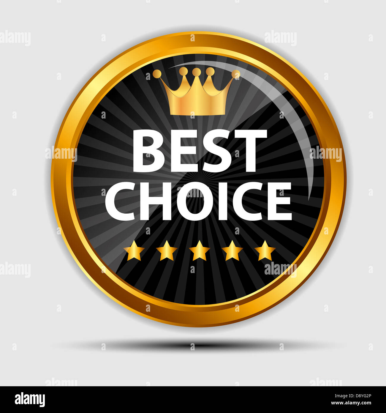 Vector gold sign, label template Stock Photo - Alamy