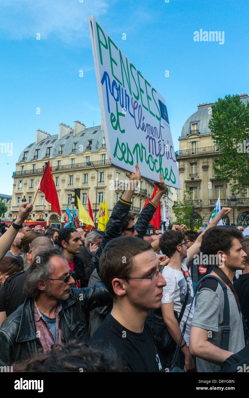Paris, France. The death of Clement Meric, an anti-fascist activist ...
