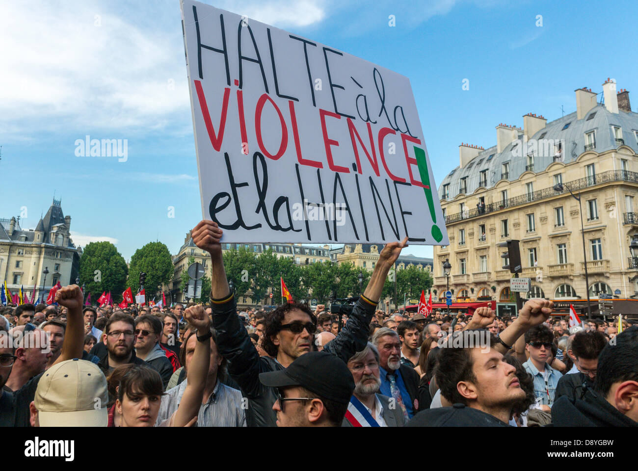 Paris, France. The death of Clement Meric, an anti fascist activist ...