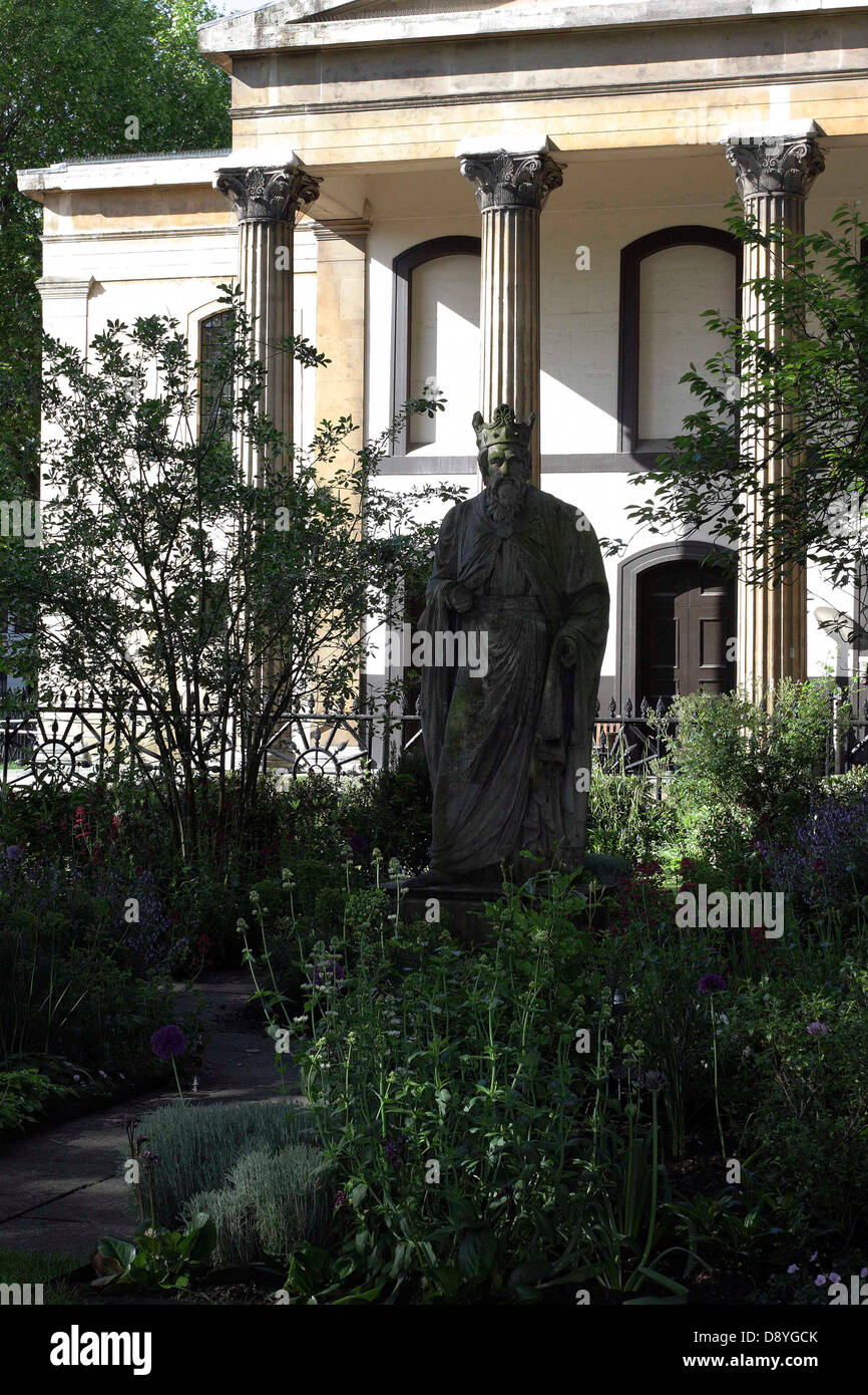 Henry Wood Hall and King Alfred the Great`s statue,both seen here in ...