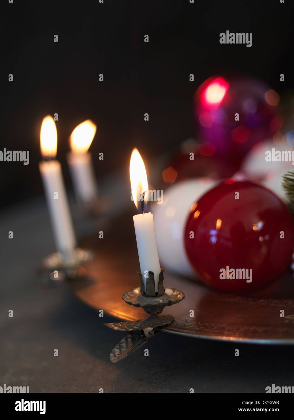 Pot of Christmas flowers, Sweden Stock Photo - Alamy