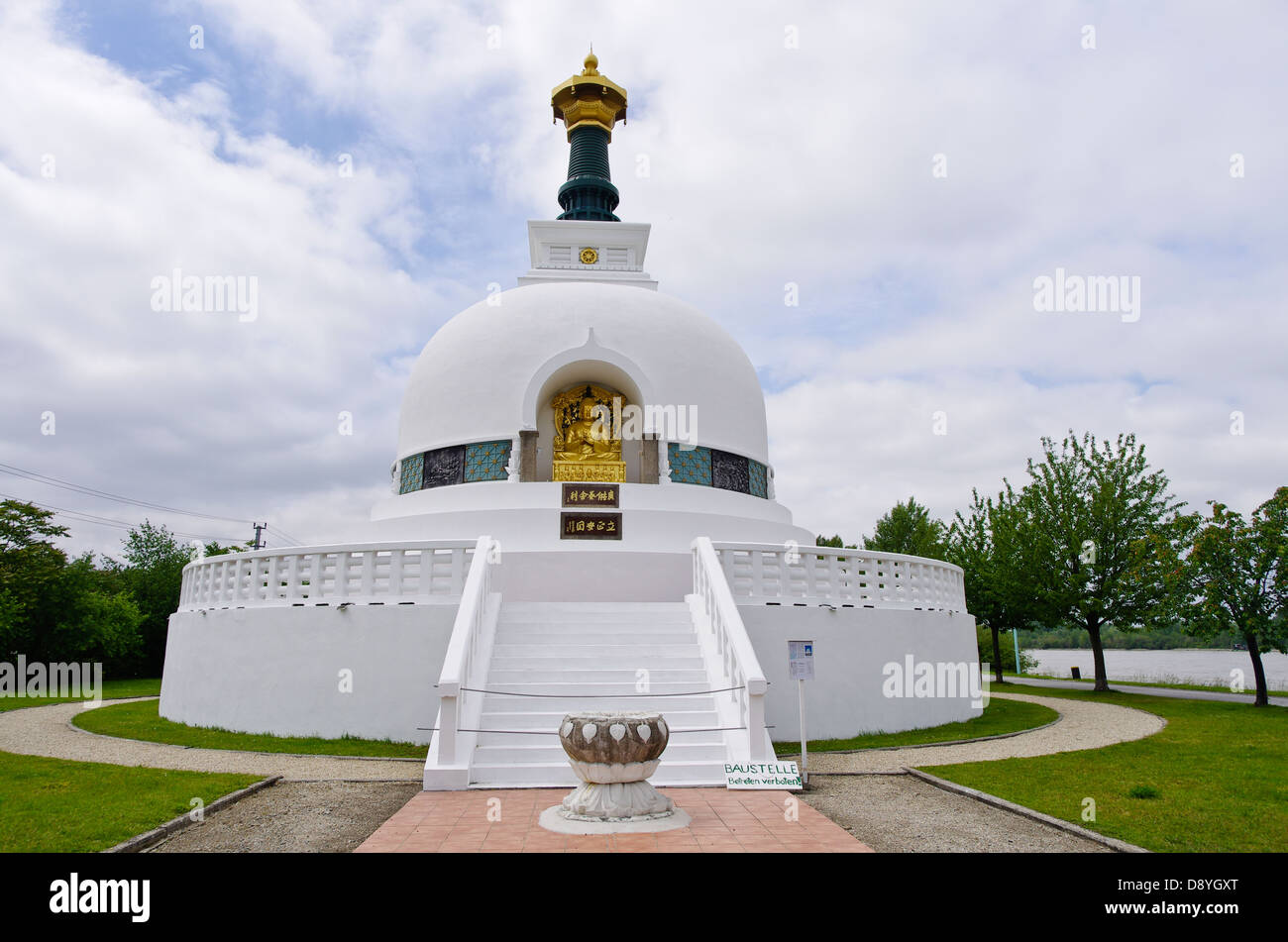 Buddhist Peace Pagoda near the Danube in Vienna, Austria Stock Photo ...