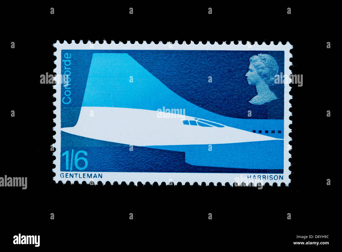 Concorde airplane stamp hi-res stock photography and images - Alamy