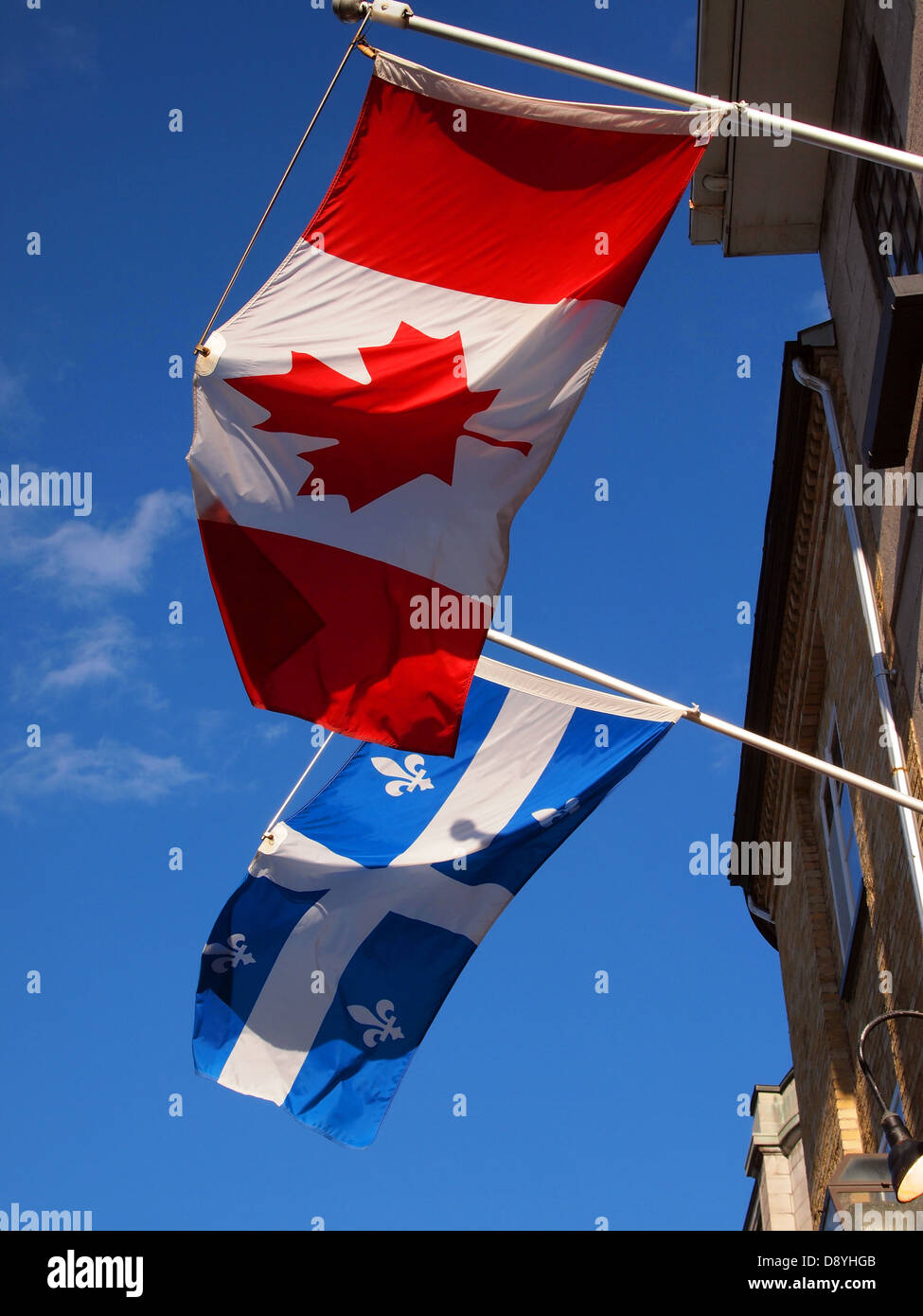 Flag of french canada hi-res stock photography and images - Alamy