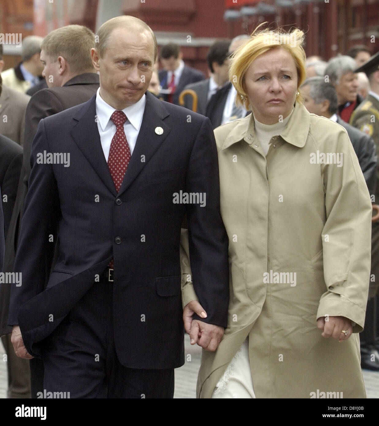 President Vladimir Putin And His Wife Lyudmila Putin Hi Res Stock