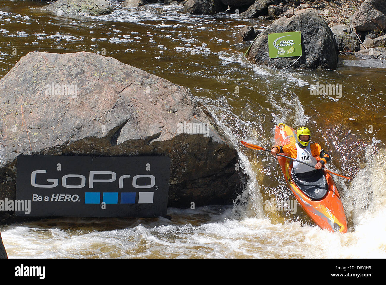 Vail, Colorado, USA. 5th June 2013. John Nestler during Steep Creek ...