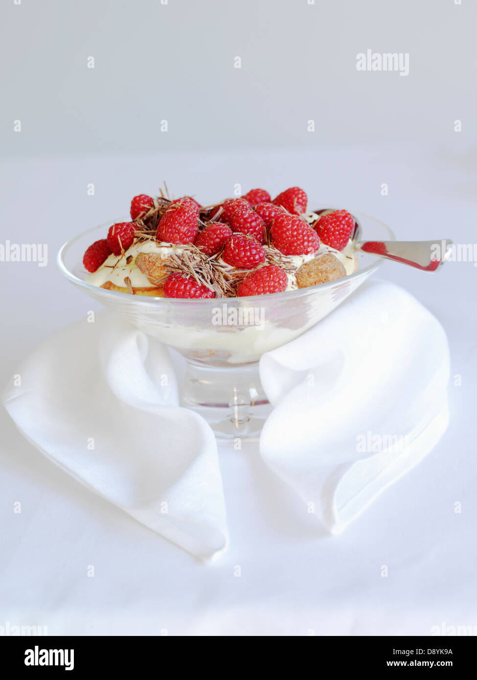 A dessert with raspberry, Sweden Stock Photo - Alamy