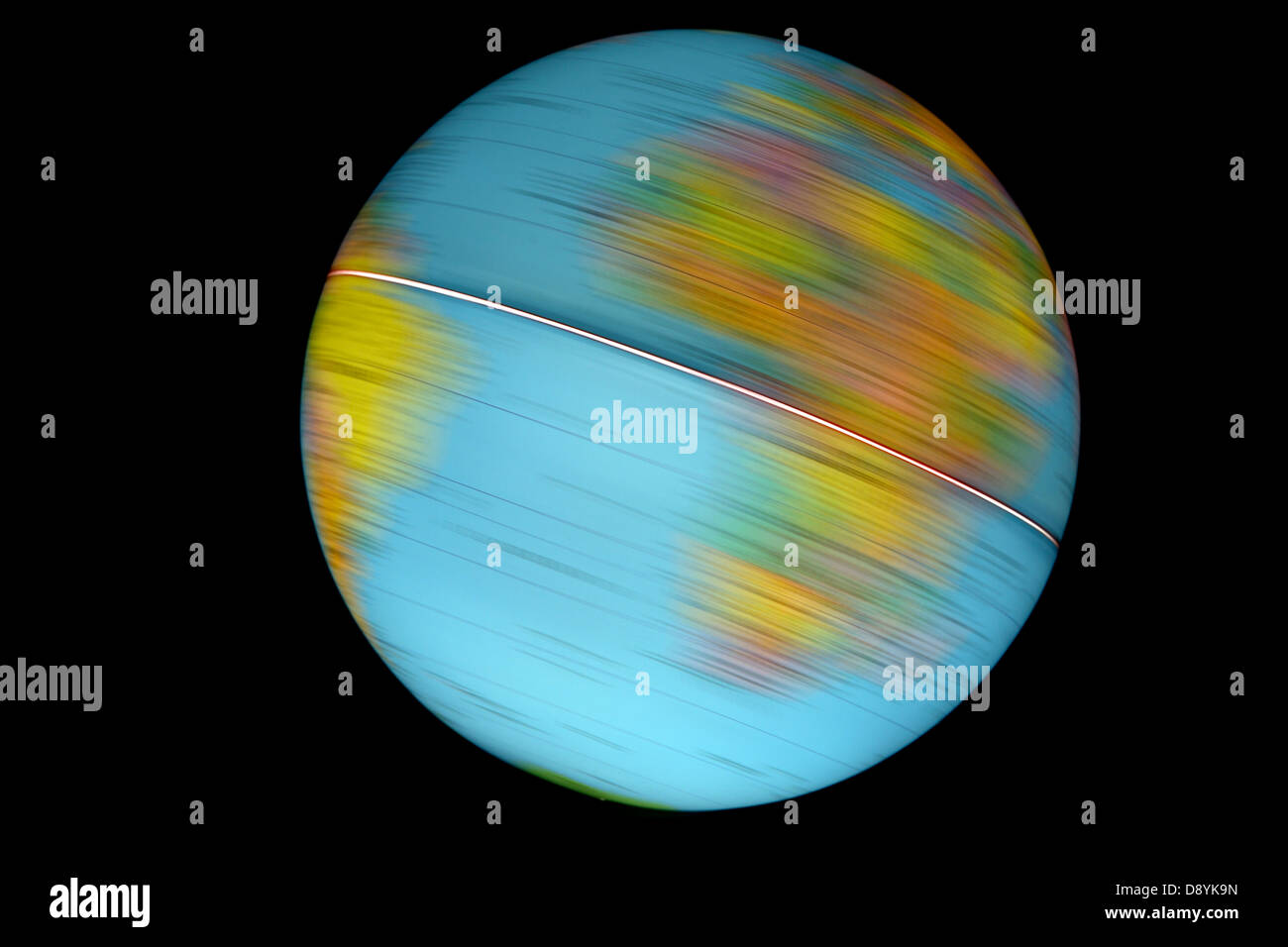 A spinning globe Stock Photo - Alamy