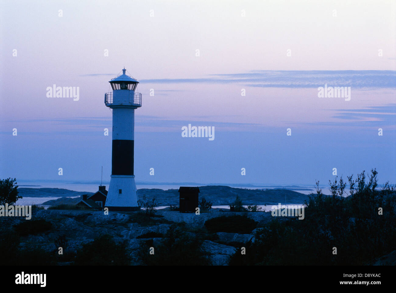 A lighthouse in the archipelago of Stockholm Stock Photo - Alamy