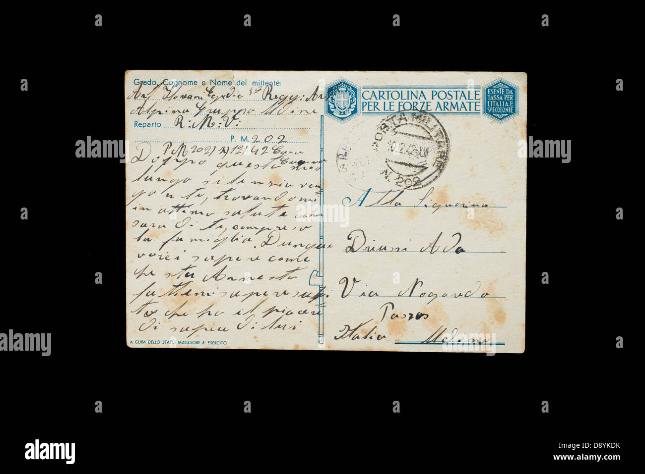Military postcard postcards hi-res stock photography and images - Alamy