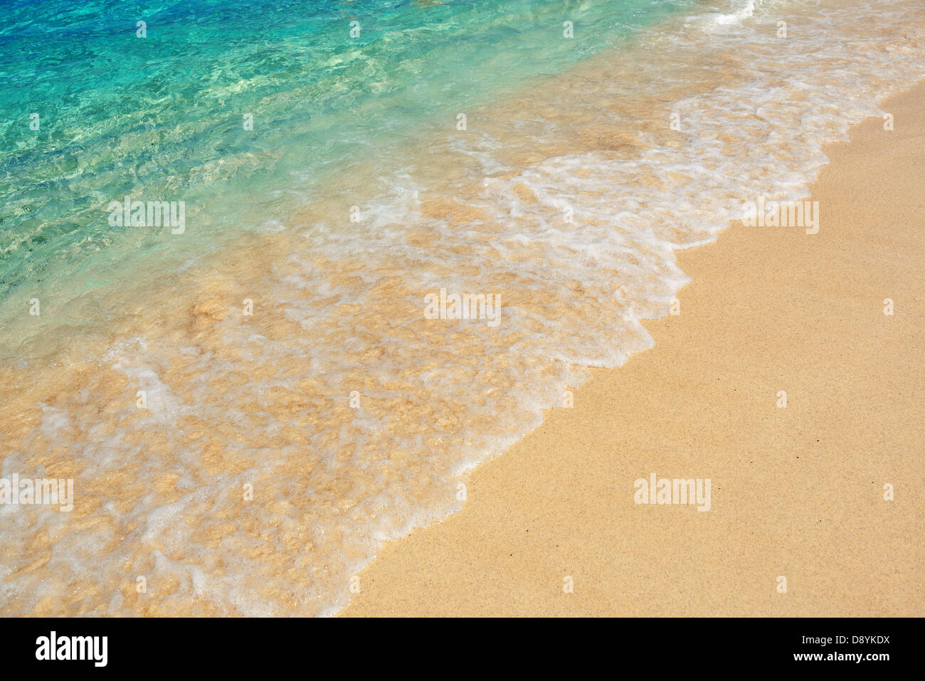 Colorful sea water at beach from St John, Virgin Islands Stock Photo ...