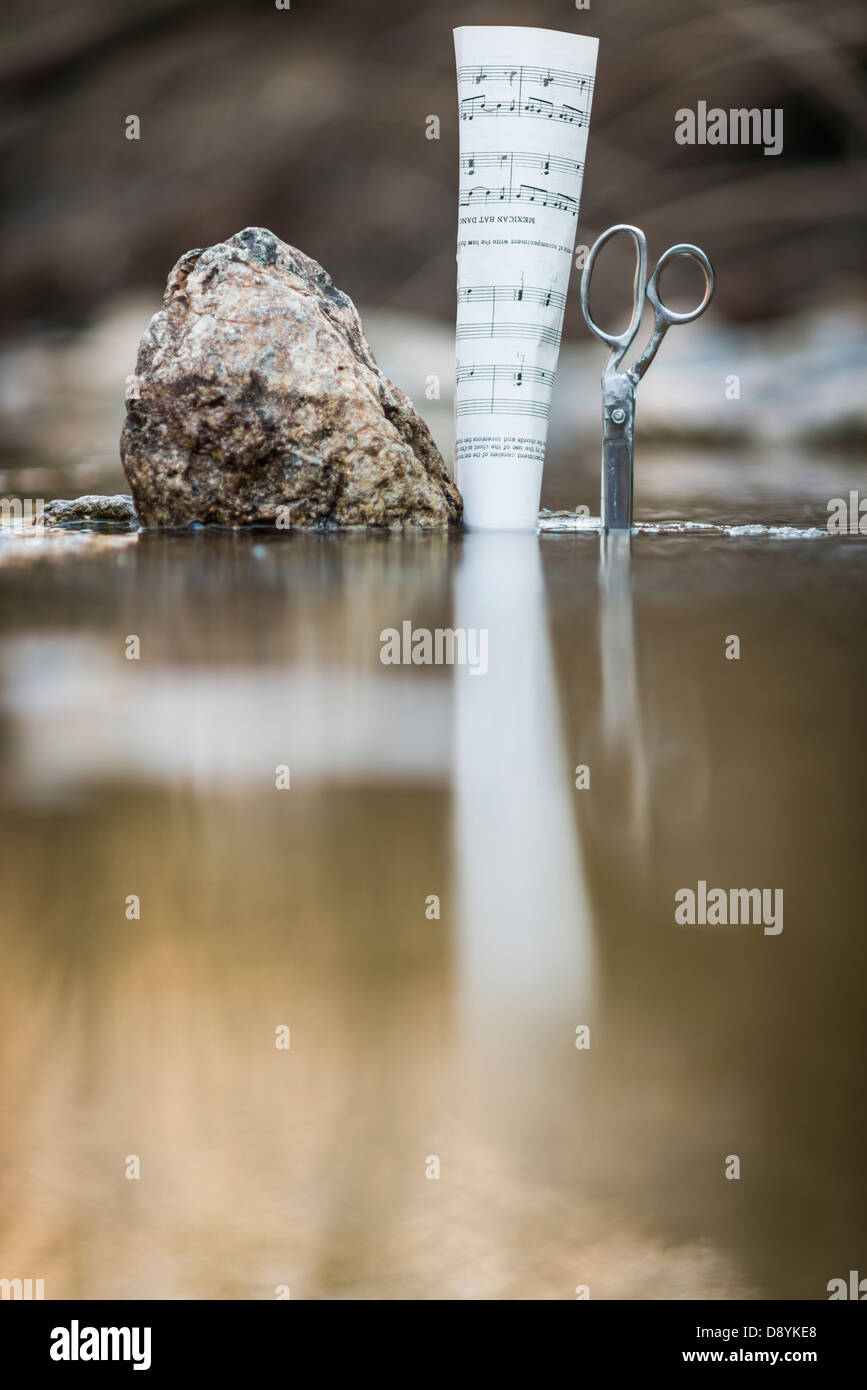 Rock Paper Scissors Stock Photo - Alamy