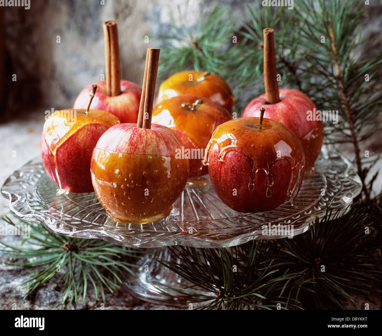 Apples with cinnamon and sugar icing Stock Photo - Alamy