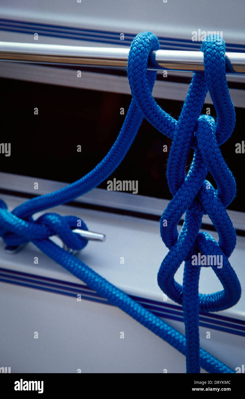 Blue rope twist hi-res stock photography and images - Alamy