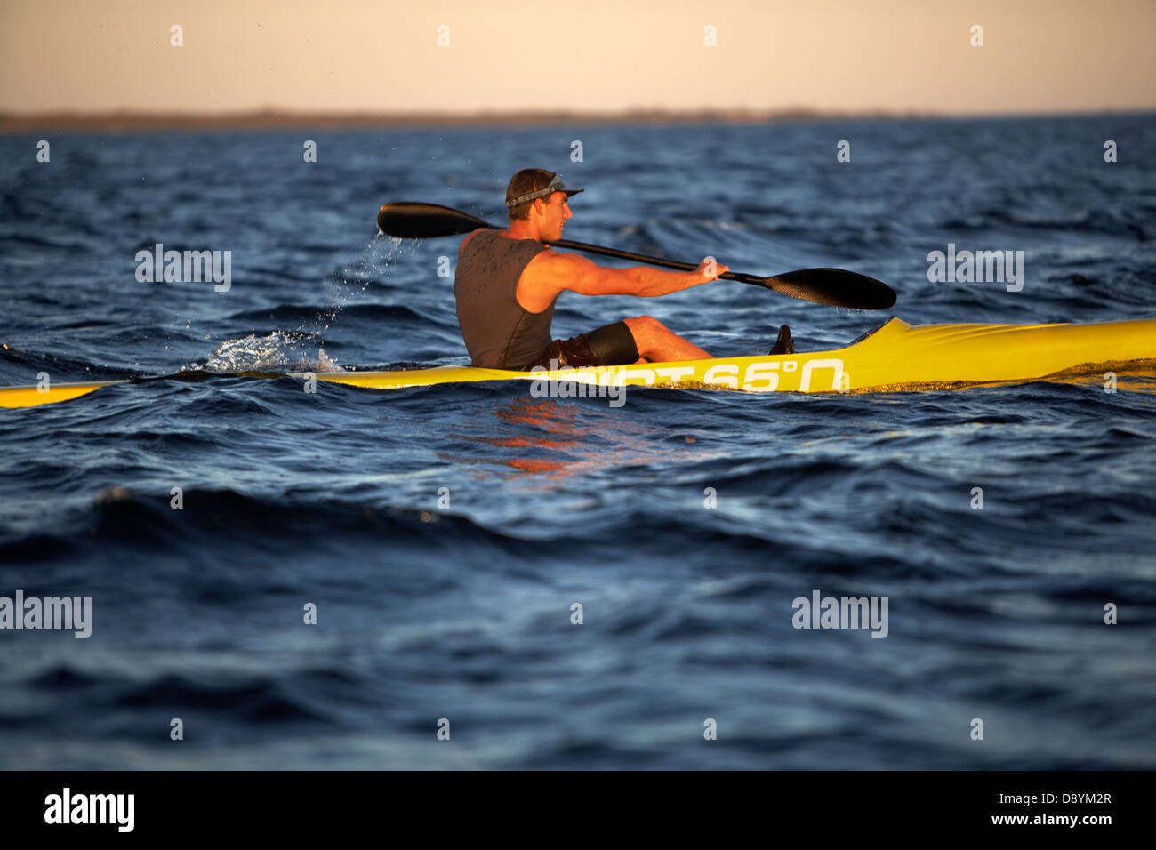 A man canoeing, Sweden Stock Photo - Alamy