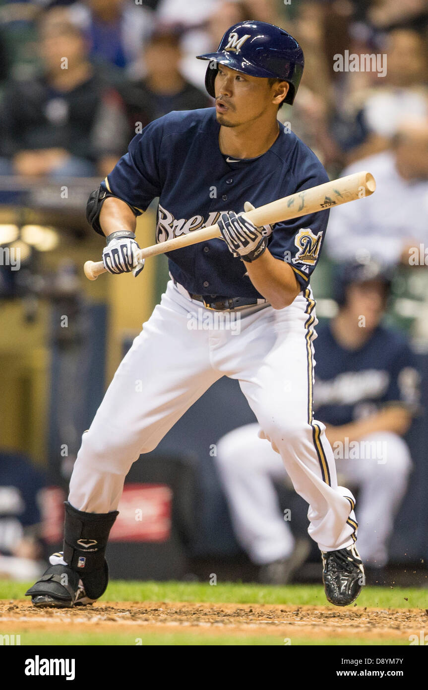 Milwaukee, Wisconsin, USA. 6th June 2013. Milwaukee right fielder ...