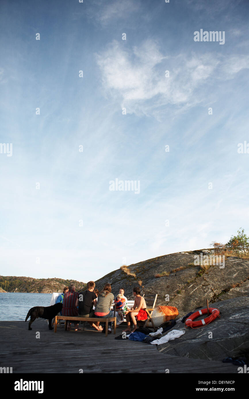 Group several people sitting hi-res stock photography and images - Alamy