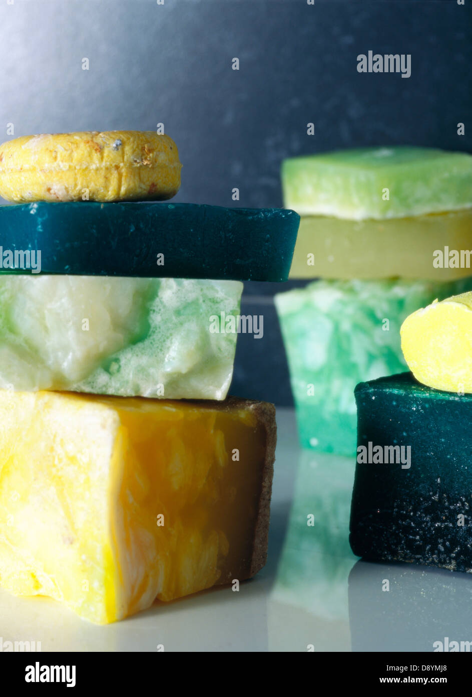 Stack of coloured stones Stock Photo - Alamy