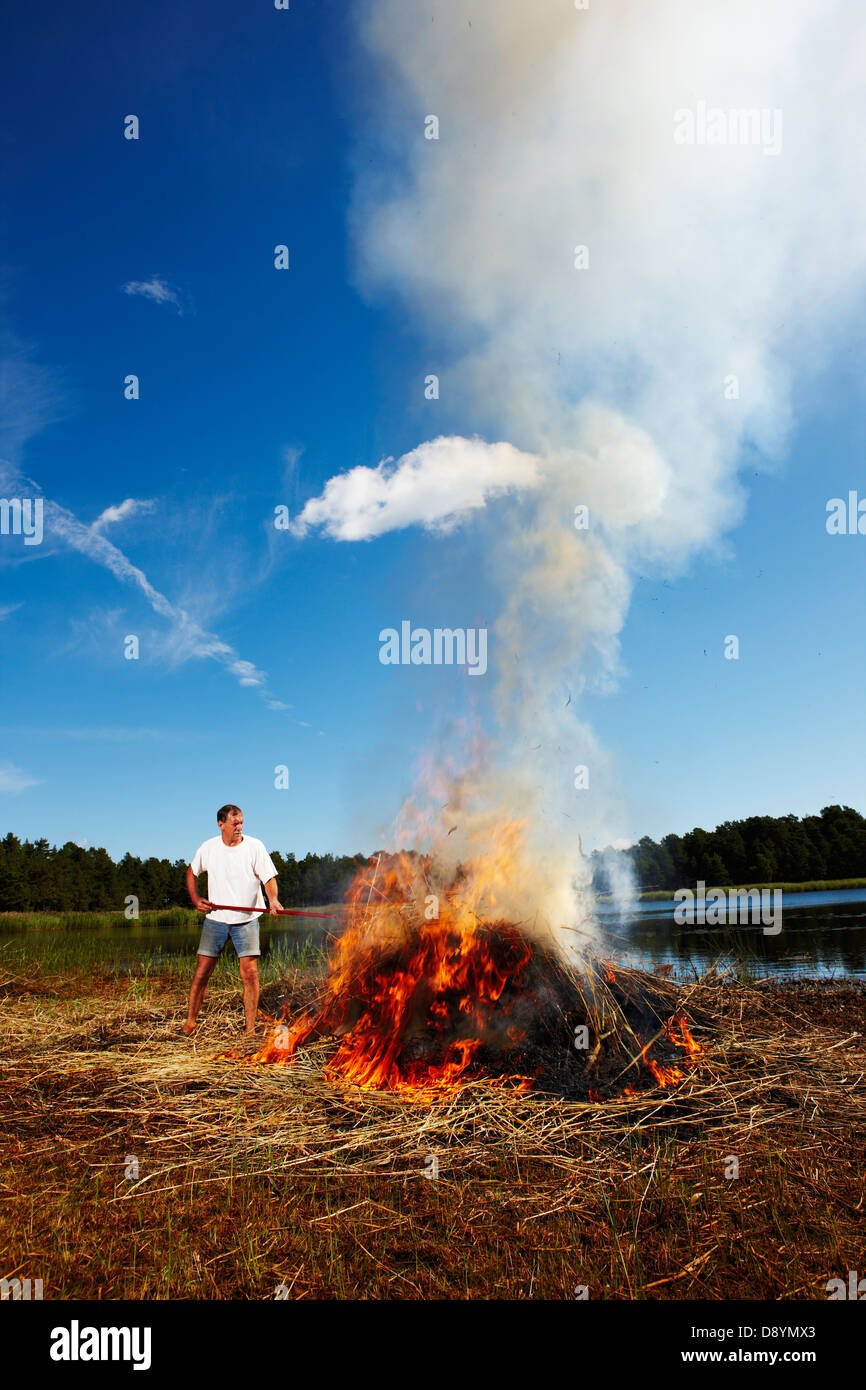 Burning man scene hi-res stock photography and images - Alamy