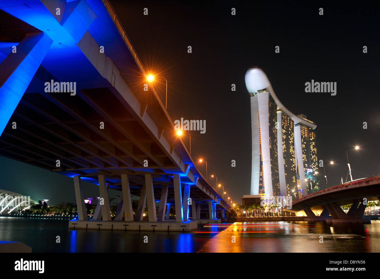 Marina Bay Sands Resort at night Stock Photo - Alamy