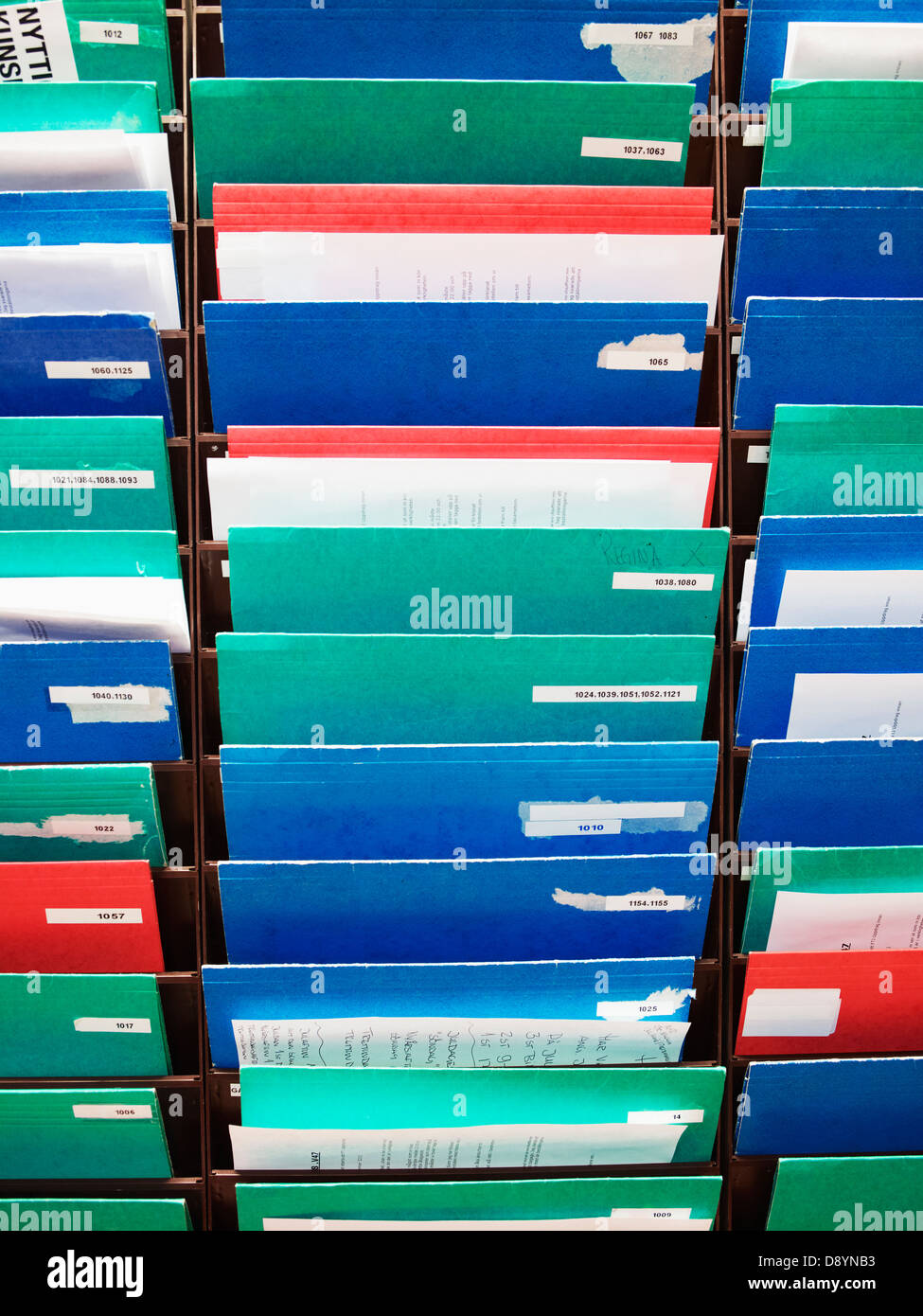 Files in an office, close-up Stock Photo - Alamy