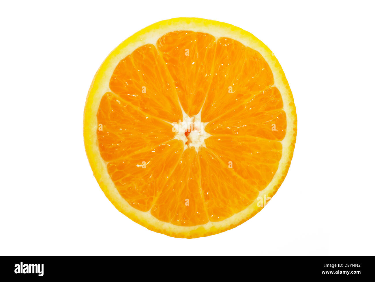 Close up of orange, cross section Stock Photo - Alamy