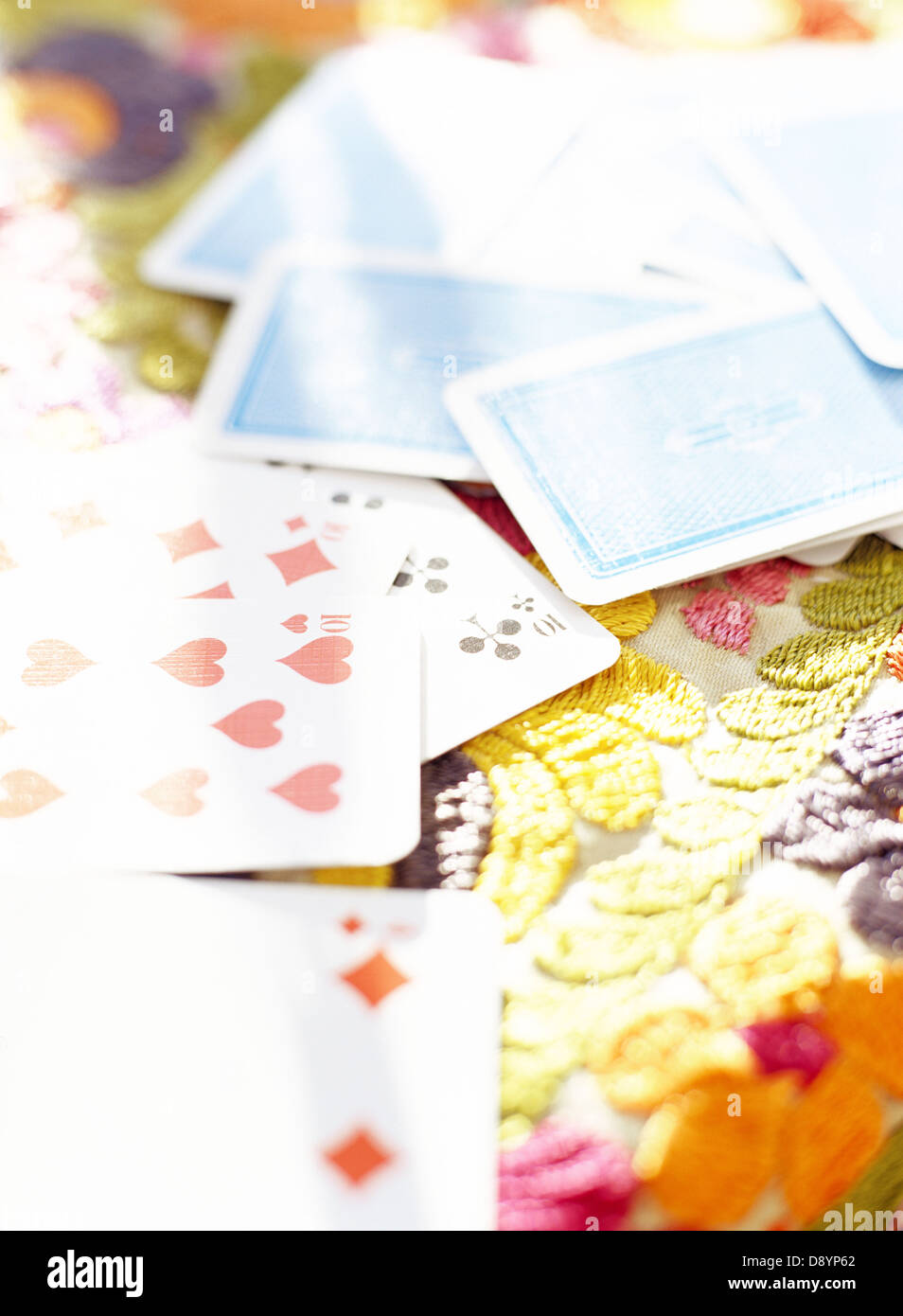 Close-up on cards Stock Photo - Alamy