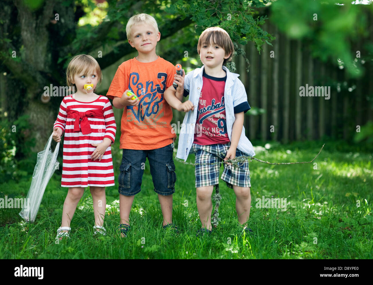 Children playing in park Stock Photo - Alamy