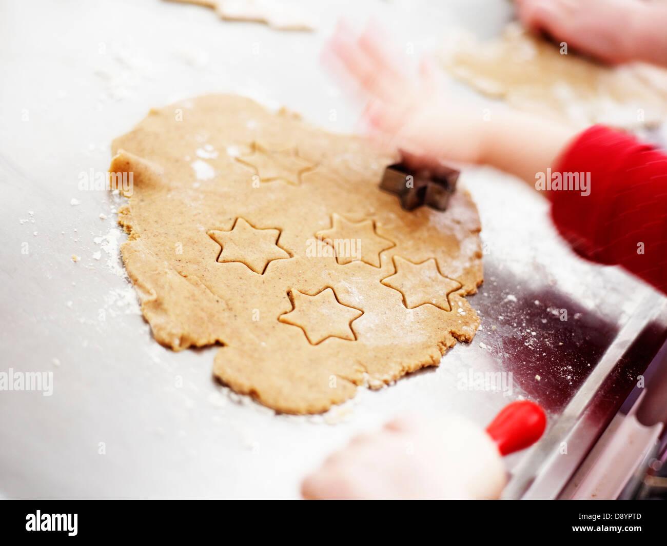 Children baking ginger bread Stock Photo - Alamy