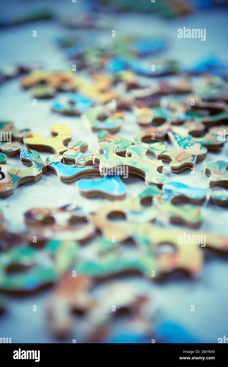 Incomplete jigsaw puzzle Stock Photo - Alamy