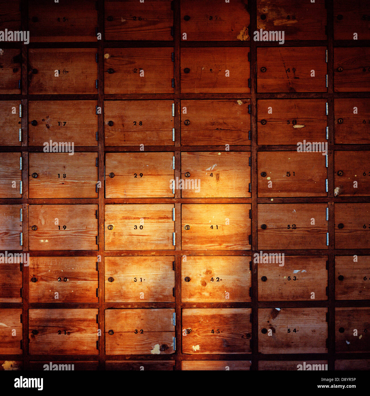 Row of mail boxes Stock Photo - Alamy