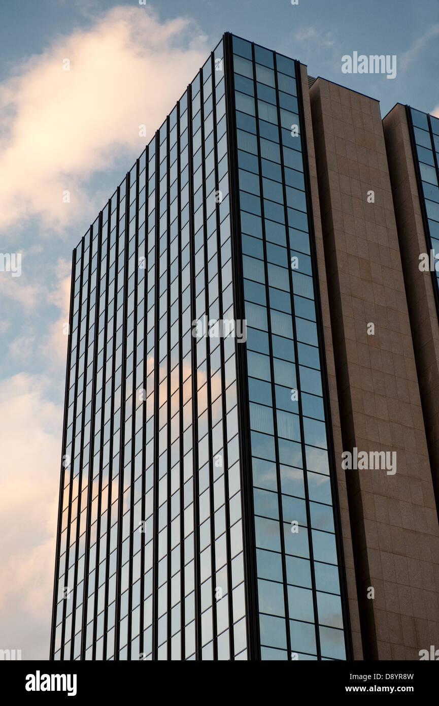 Low angle view of office building Stock Photo - Alamy