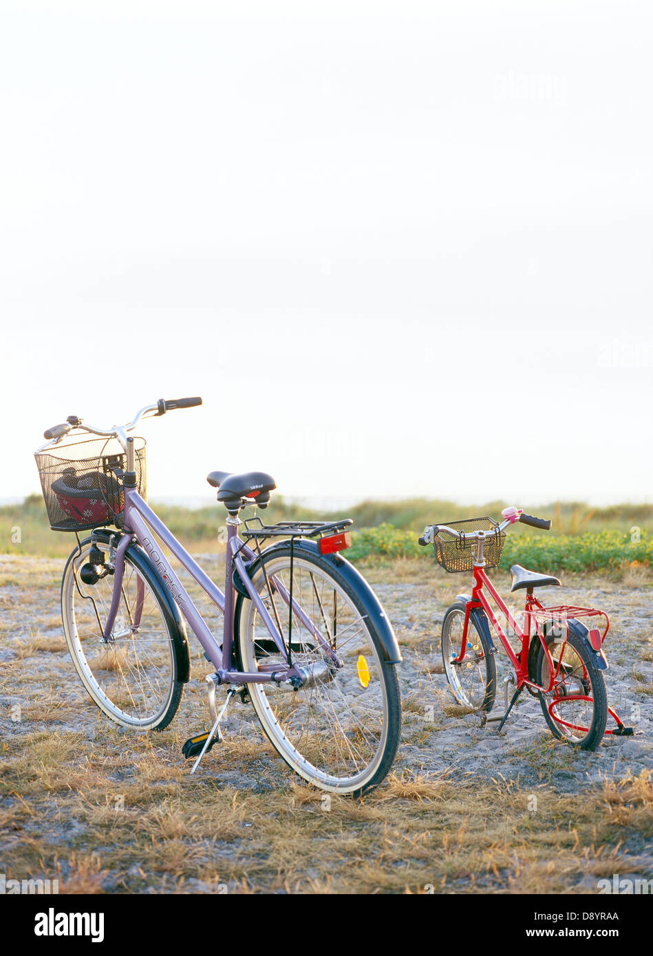 Two bicycles on a beach Stock Photo - Alamy