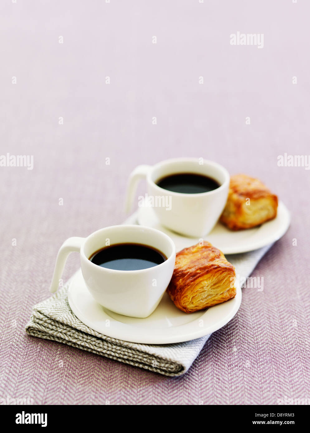 Coffee and pastry Stock Photo - Alamy