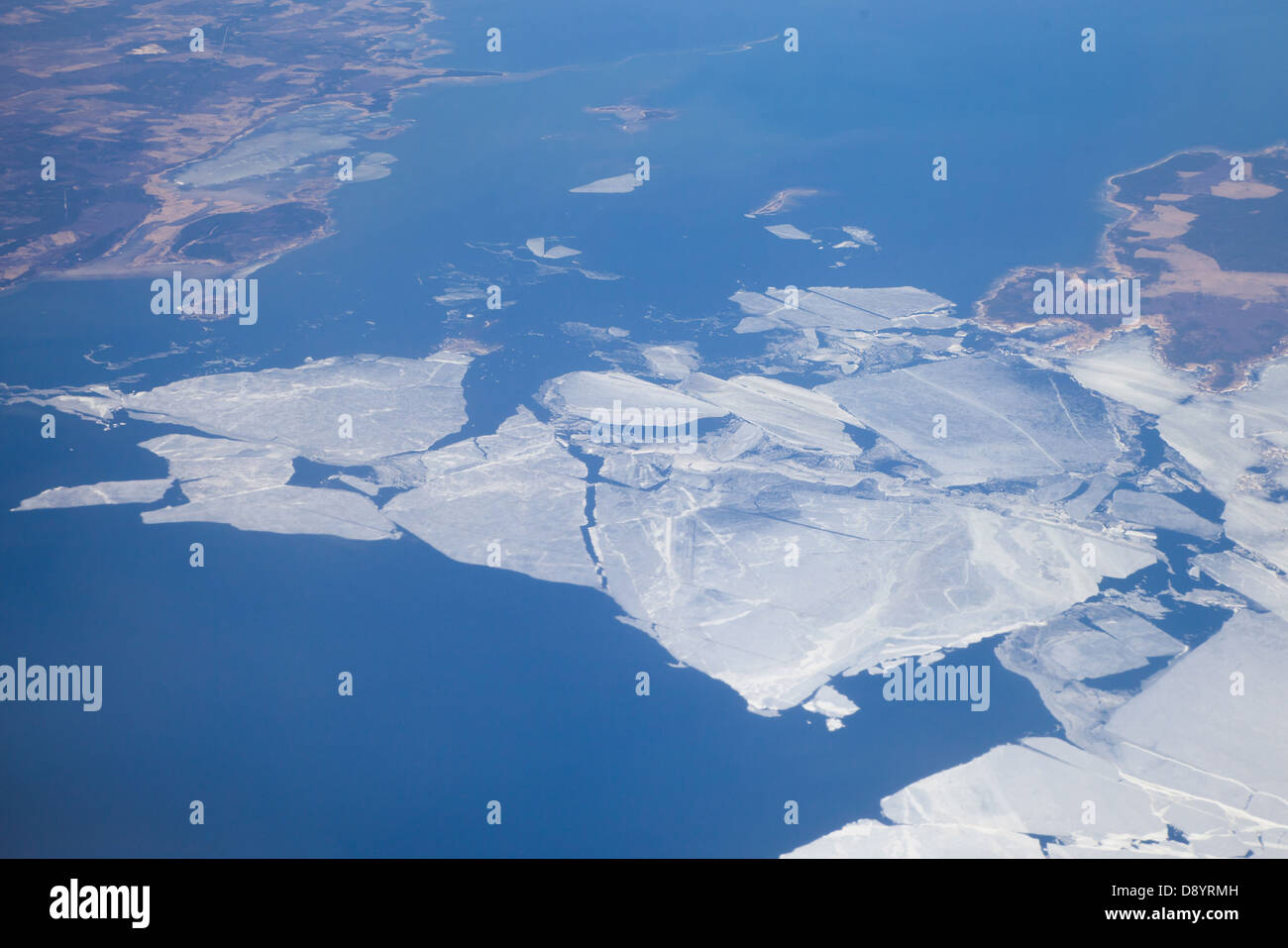 Melting ice at Baltic Sea at spring time (April Stock Photo - Alamy