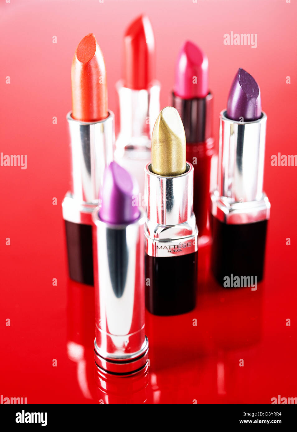 Six lipsticks hi-res stock photography and images - Alamy
