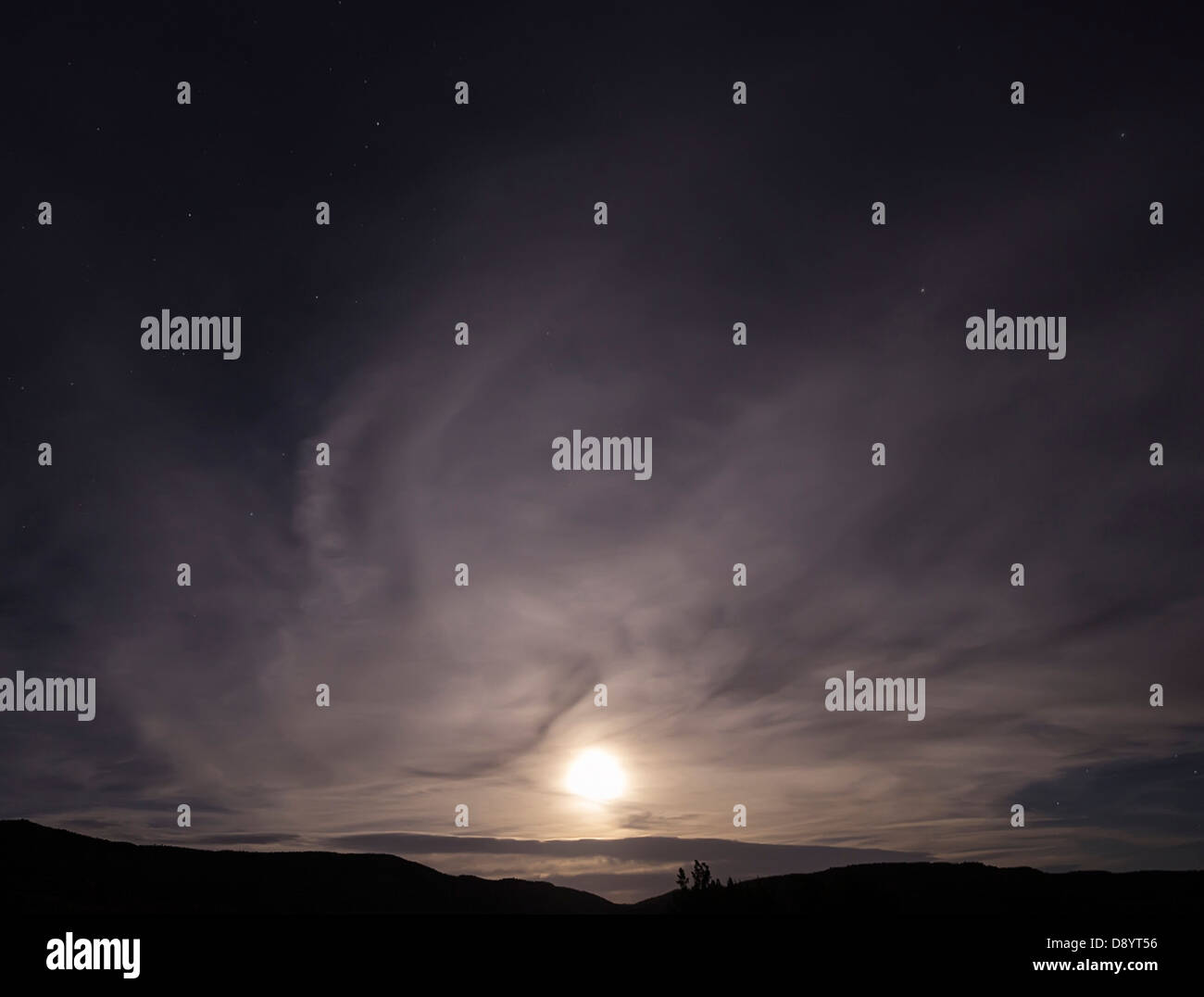 Desert Moon Rising Stock Photo - Alamy