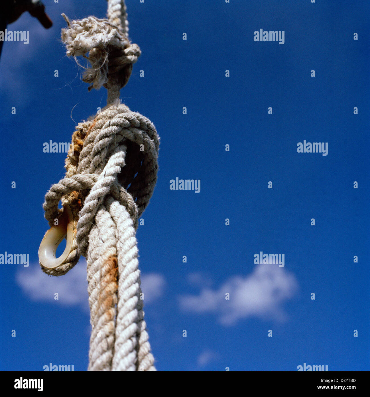 A rope and blue sky, Sweden Stock Photo - Alamy