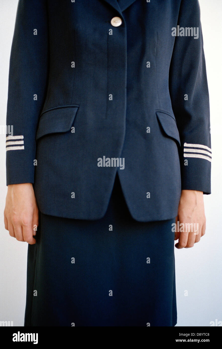 A woman dressed in a flight attendant uniform, Sweden Stock Photo - Alamy