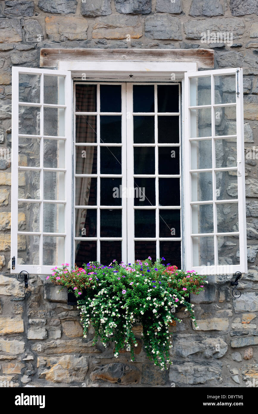 Window on street in Montreal Canada Stock Photo - Alamy
