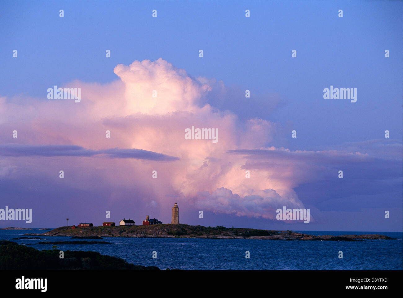 A lighthouse in the archipelago Stock Photo - Alamy