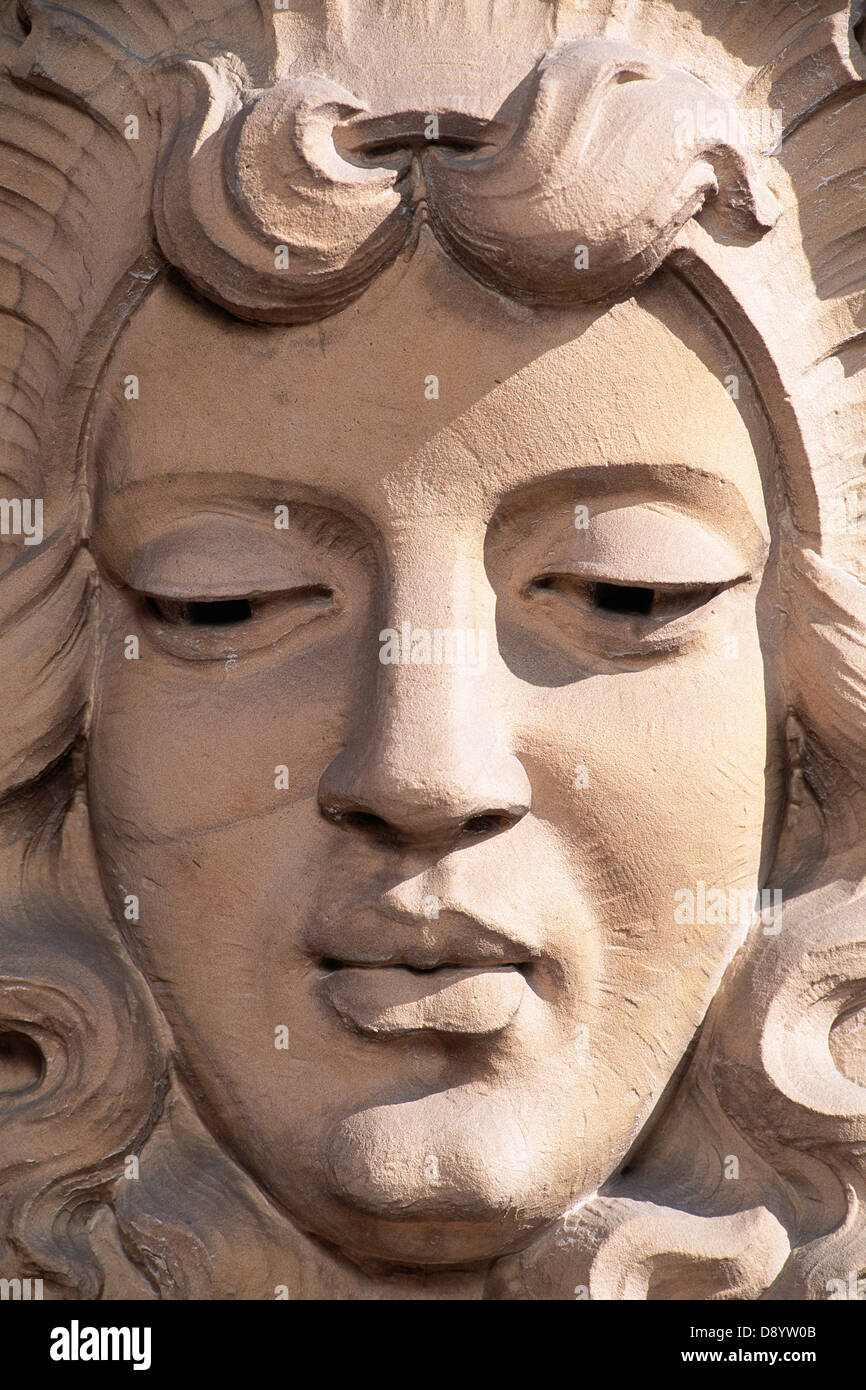 The face of a statue Stock Photo - Alamy