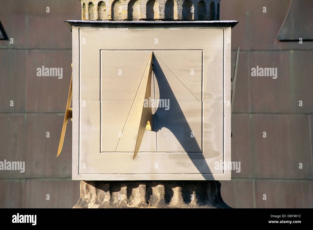 Sundial made of stone Stock Photo - Alamy